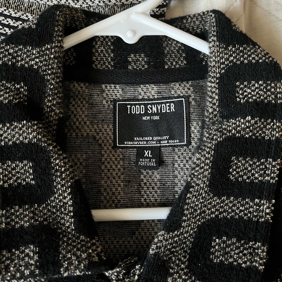 Todd Snyder | Shirts | Todd Snyder Black And Gray Mens Buttons Down ...